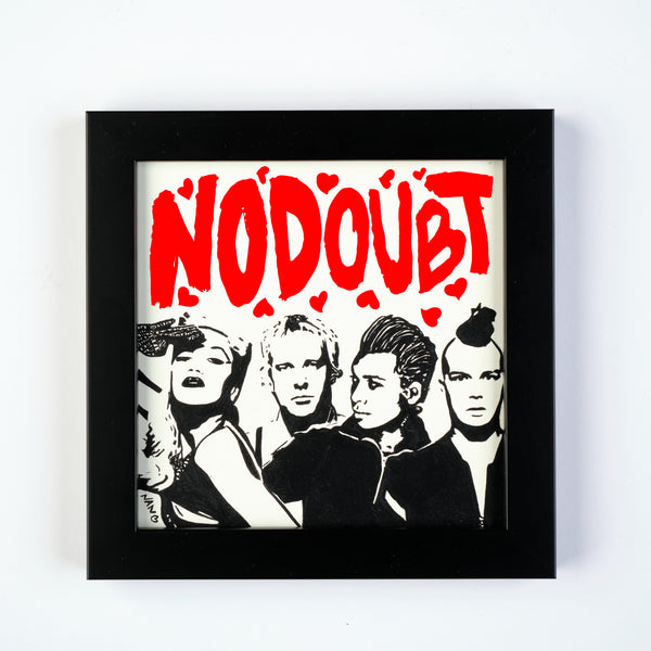 No Doubt - 6”x6” Framed Original Painting - The Art Of Nan Coffey