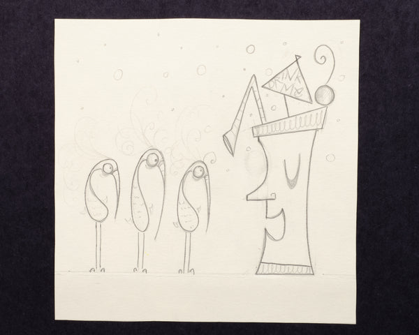 RARE “You Go First” Original Drawing/Concept Art - The Art Of Nan Coffey
